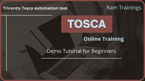 Tosca Training Demo Tricentis Tosca No Coding Automation Testing