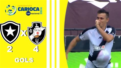 BOTAFOGO 2X4 VASCO CARIOCÃO 2024 TAÇA GUANABARA 9ª RODADA YouTube