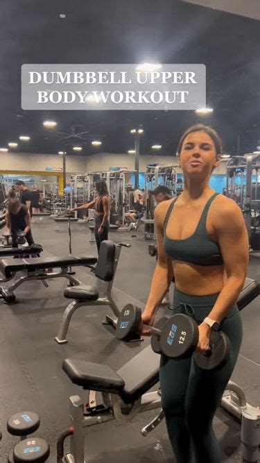 Dumbbell Upper Body Workout In Armoefeningen Motivatie Fitness