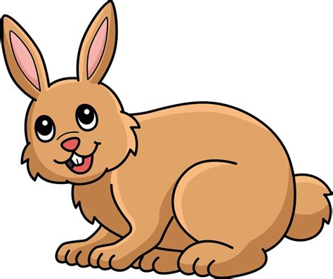 conejo dibujos animados color clipart ilustración 14743625 Vector en