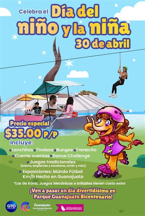 Celebra a lo grande el Día del Niño y de la Niña en Parque Guanajuato