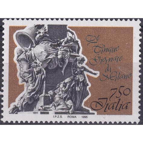 Francobolli Italia 1995 Centenario Monumento Ai Caduti Delle Cinque