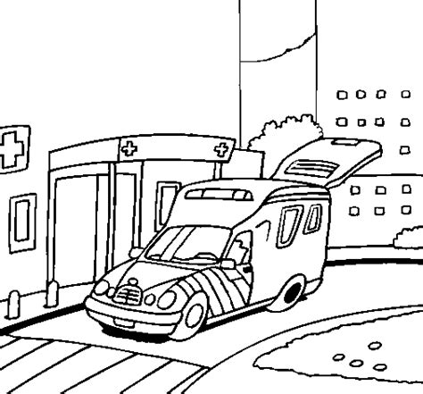 Coloriage Ambulance Transport Dessin Colorier