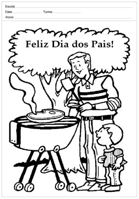 Desenhos para colorir e imprimir para Dia dos Pais SÓ ESCOLA