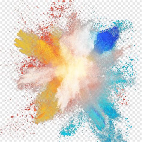 Descarga gratis Polvo de explosión de color flotador explosión png