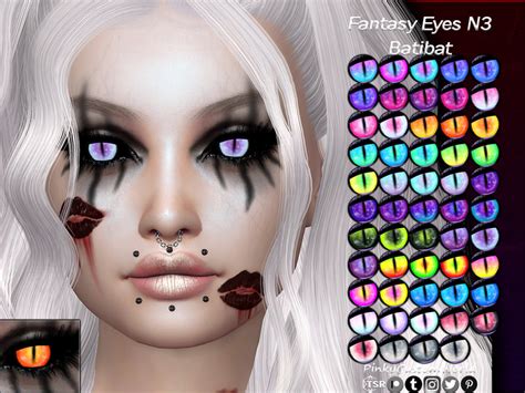 The Sims Resource PATREON Fantasy Eyes N3 Batibat Facepaint