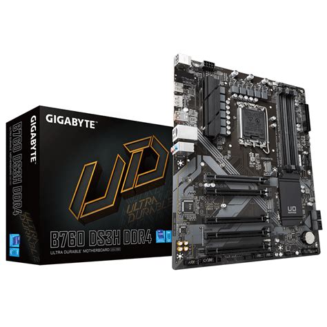 Placa Mãe Gigabyte B760 DS3H AX DDR4 Chipset B760 Intel LGA 1700 ATX