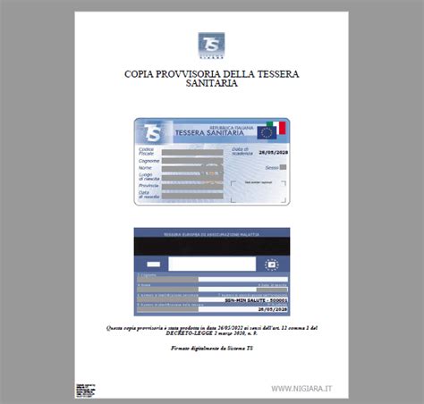 Come Richiedere Una Nuova Tessera Sanitaria Online Nigiara It