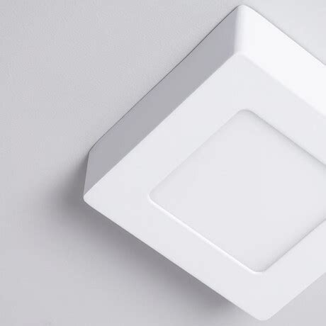 Panel LED Cuadrado de Adosar 6W Luz Cálida Unilux