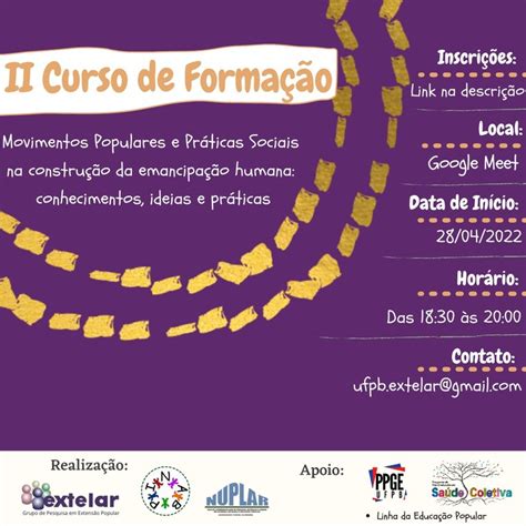 Inscrições abertas para II Curso de Formação em Movimentos Populares e