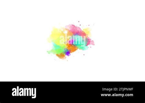 Ink Transitions Splatter Blot Spreading Watercolor Paint Brush Stroke