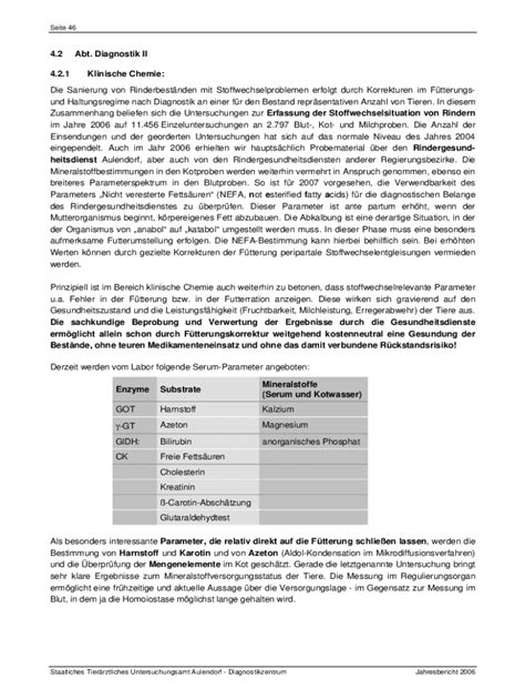 Ausfüllbar Online 4 2 Abt Diagnostik II 4 2 1 Klinische Chemie Fax