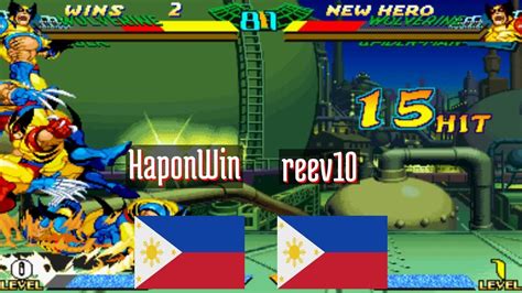 Marvel Super Heroes Vs Street Fighter Ft Haponwin Ph Vs Reev