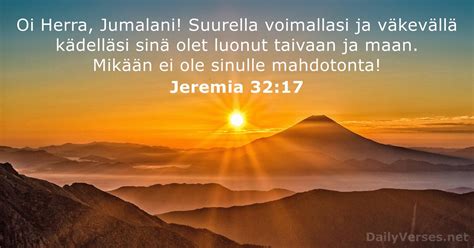 20 heinäkuuta 2022 Päivän Raamatun jae Jeremia 32 17 DailyVerses net