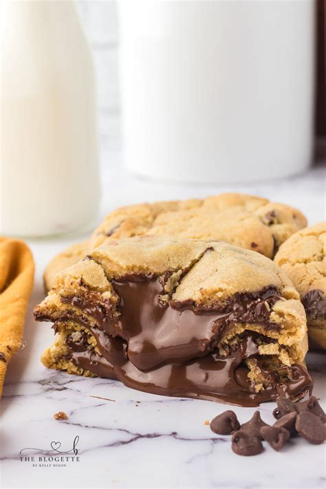 The BEST Nutella Stuffed Chocolate Chip Cookies Recipe EVER