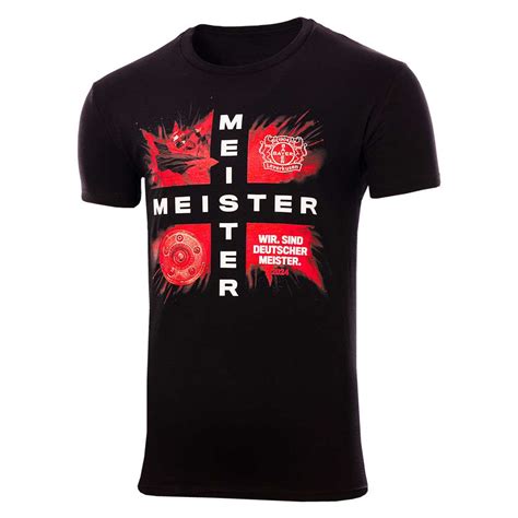 T Shirt Deutscher Meister Bayer 04 Leverkusen Fanshop