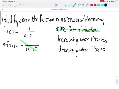 solved find the interval s where the function is increasing and the interval s where it is