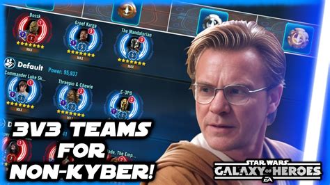 The Best Non Kyber 3v3 Grand Arena Teams In Star Wars Galaxy Of Heroes