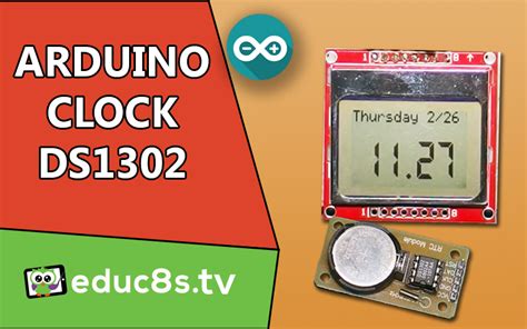 Arduino Real Time Clock With DS1302 Module Educ8s Tv Watch Learn Build