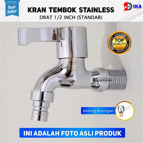 Jual Keran Air Tembok 1 2 3 4 Stainless Abs Kran Taman Mesin Cuci