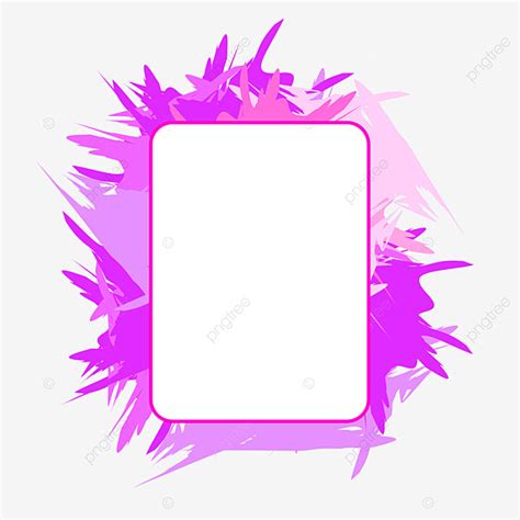 Abstract Frame Clipart Hd PNG Abstract Brush Frame Brush Purple Theme