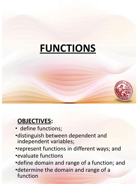 01 functions function notation domain and range pdf function mathematics variable
