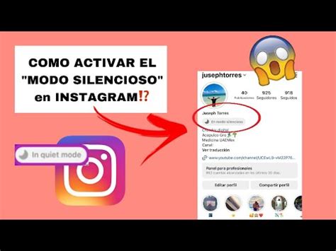 Cómo ACTIVAR el MODO SILENCIOSO in quiet mode en INSTAGRAM desde tu