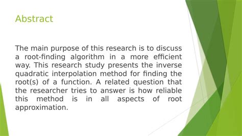 inverse quadratic interpolation method for finding roots of functions