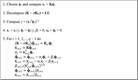 scielo brasil adaptation of the lanczos algorithm for the solution of buckling eigenvalue