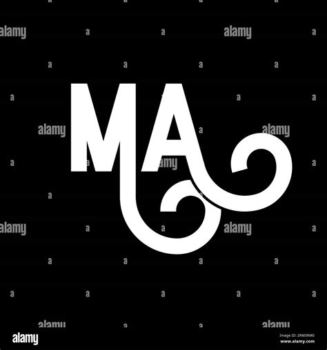 MA Letter Diseño de Logo Letras iniciales MA logo icono Letra