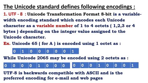 character encoding schemes youtube