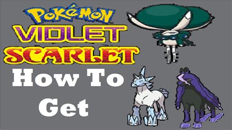 Pokemon Scarlet Violet How To Get Calyrex Glastrier Spectrier