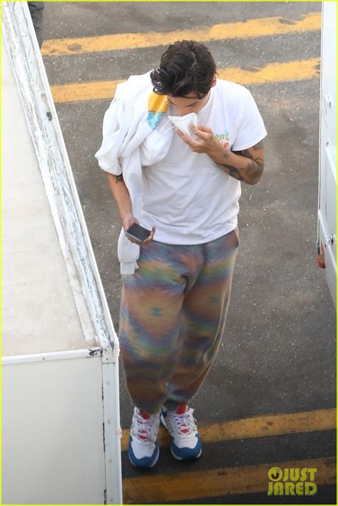 Harry Styles Wears A VOTE Shirt On Don T Worry Darling Set Photos