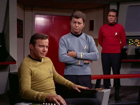 Capt Kirk William Shatner Dr McCoy DeForest Kelley Mr Scott