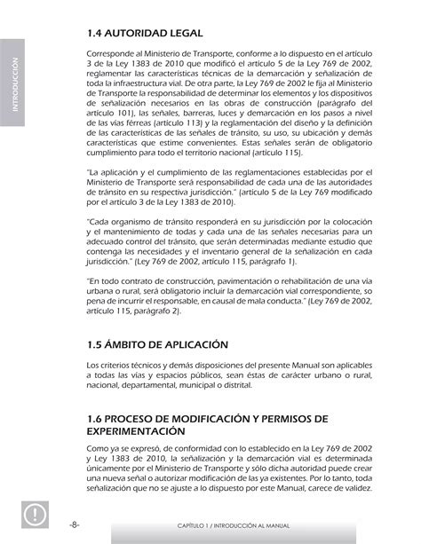 Introducción al manual de señalización vial PDF
