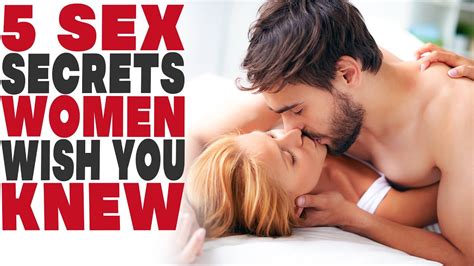 5 Sex Secrets Women Wish You Knew Download Free Ebook Youtube