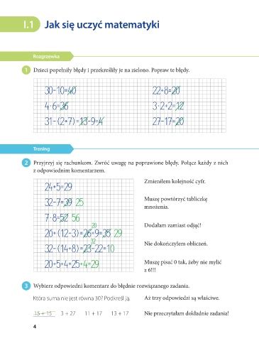 Page 1 Matematyka z kluczem klasa 4 semestr 1 Jak się uczyć matematyki