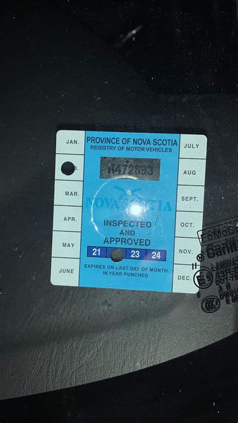 Car With A Fake Inspection Sticker On It The Dealer Said It Was In