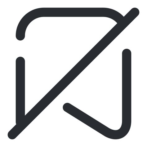 Archief Slash Pictogram In Iconsax Vol1 Broken