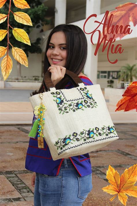 Bolso Maxi Henequ N Punto De Cruz Diy Leather Bag Fabric Bags