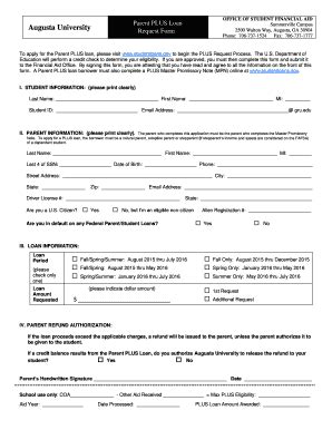 Fillable Online Parent Must Complete A PLUS Master Promissory Note MPN