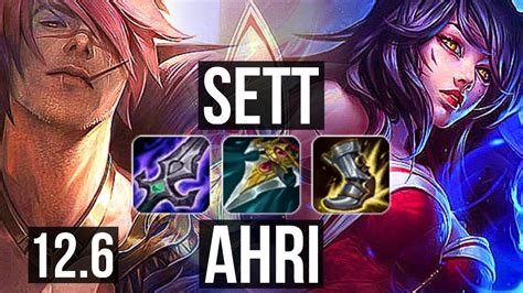 SETT Vs AHRI MID 9 Solo Kills Legendary 900K Mastery BR Diamond