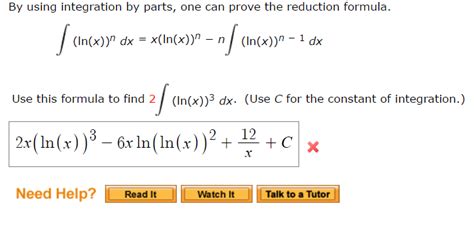 Solved By Using Integration By Parts One Can Prove The Chegg