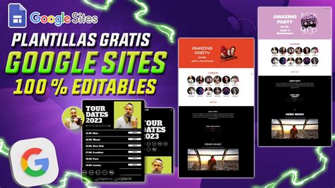 Descarga Plantillas De GOOGLE SITES 100 Editables Y GRATIS YouTube