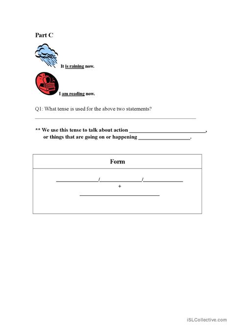 Simple Present and Present Continuou Español ELE hojas de trabajo pdf