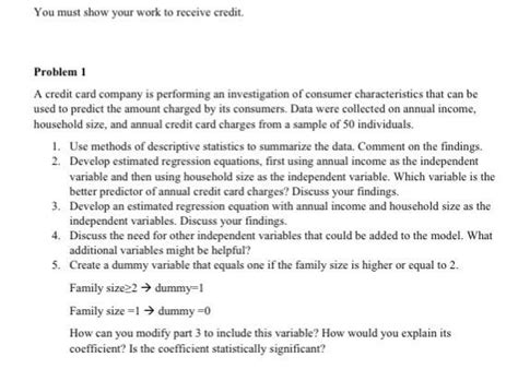 solved 1 use methods of descriptive statistics to summarize