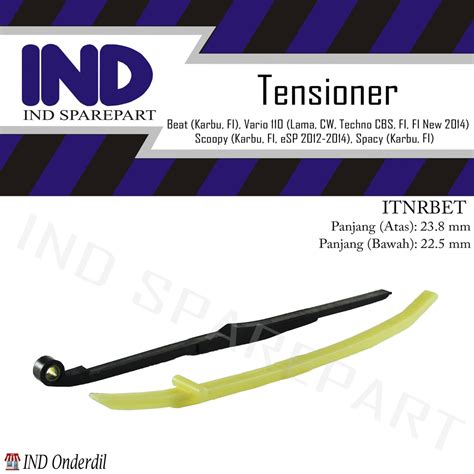 Jual Karet Fiber Lidah Tensioner Set Atas Bawah Beat Karbu FI Scoopy