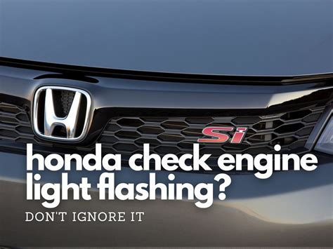 Honda Fit Check Engine Light Flashing