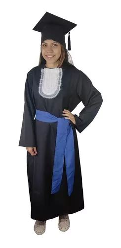 Conjunto Beca Formatura Preto Capelo Jabô Faixa Frete grátis
