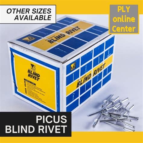 PICUS Blind Rivets Sliver 1 8x1 2 5 32x1 2 1 8x3 4 1 8x3 4 5 32x3 4 3